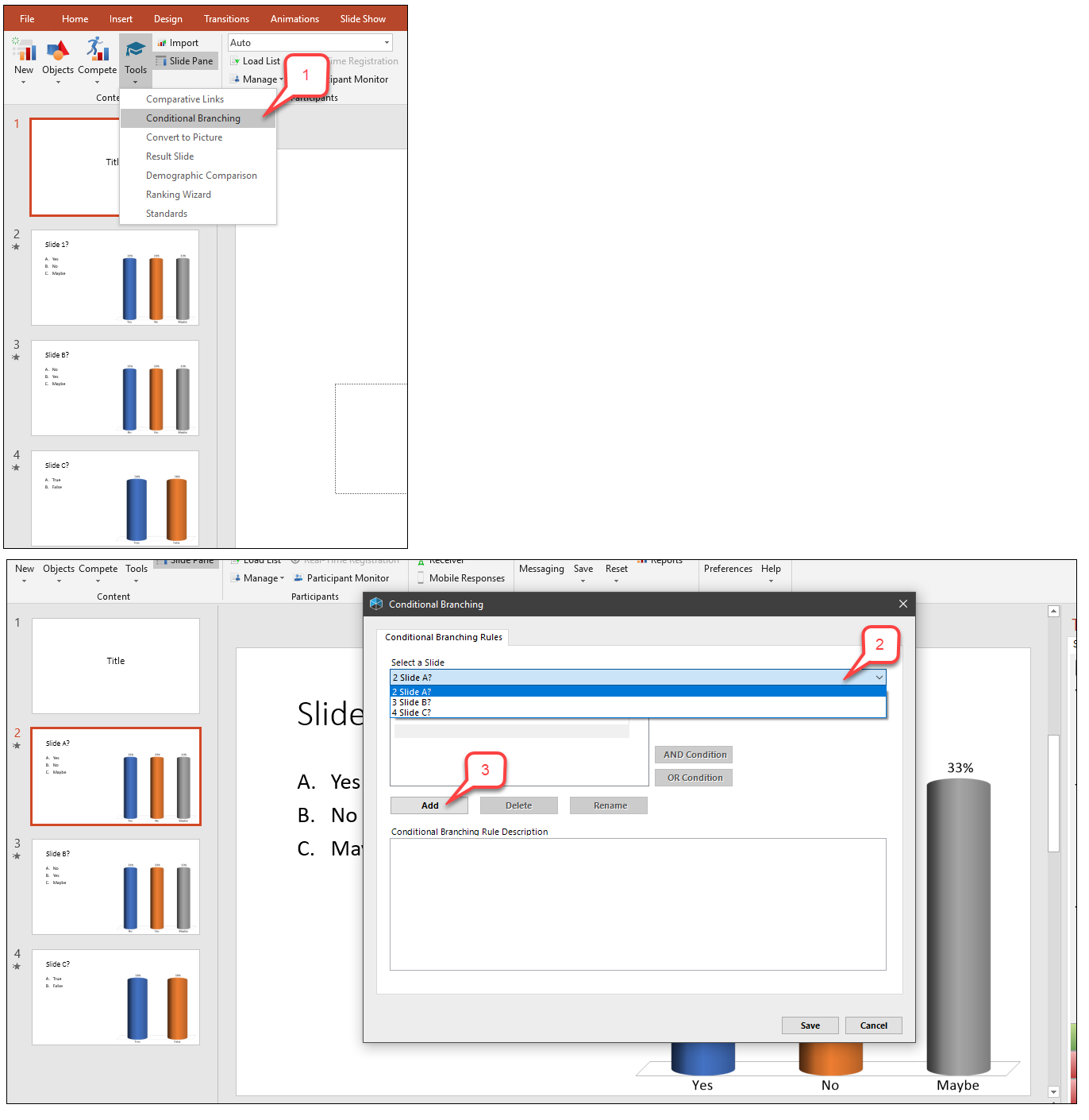 TP8 How To Add Conditional Branching To PowerPoint Polling 