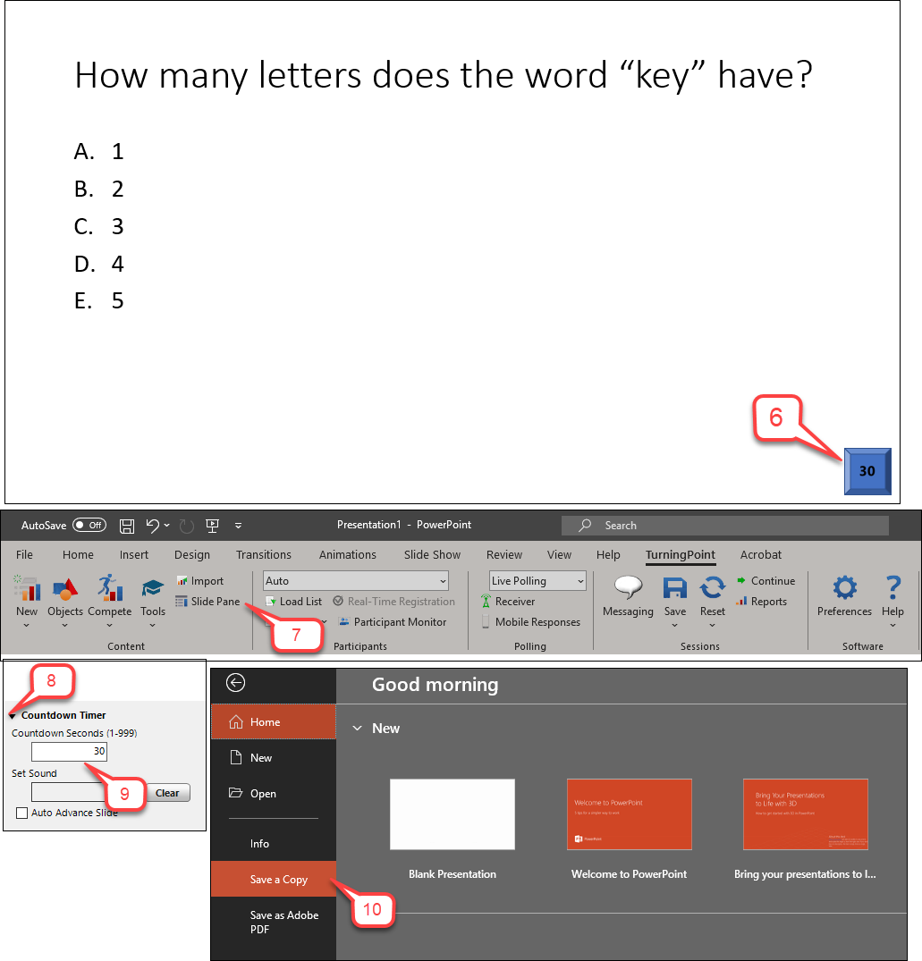 Tp8 How To Add A Countdown Timer Into Powerpoint Polling Instruction