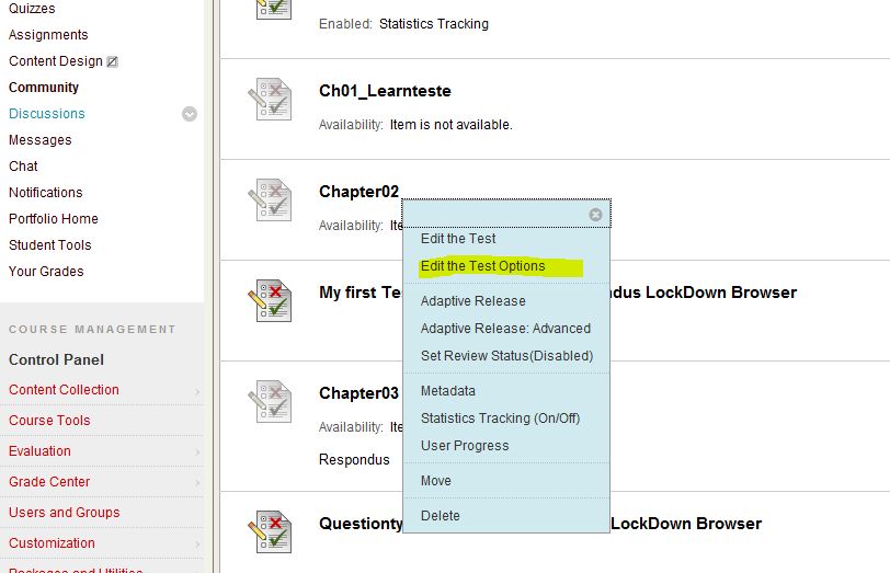 Edit_test_options – Instruction @ UH