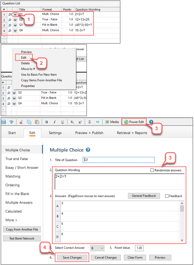 How to Create and Format Exam Questions in Respondus – Instruction @ UH
