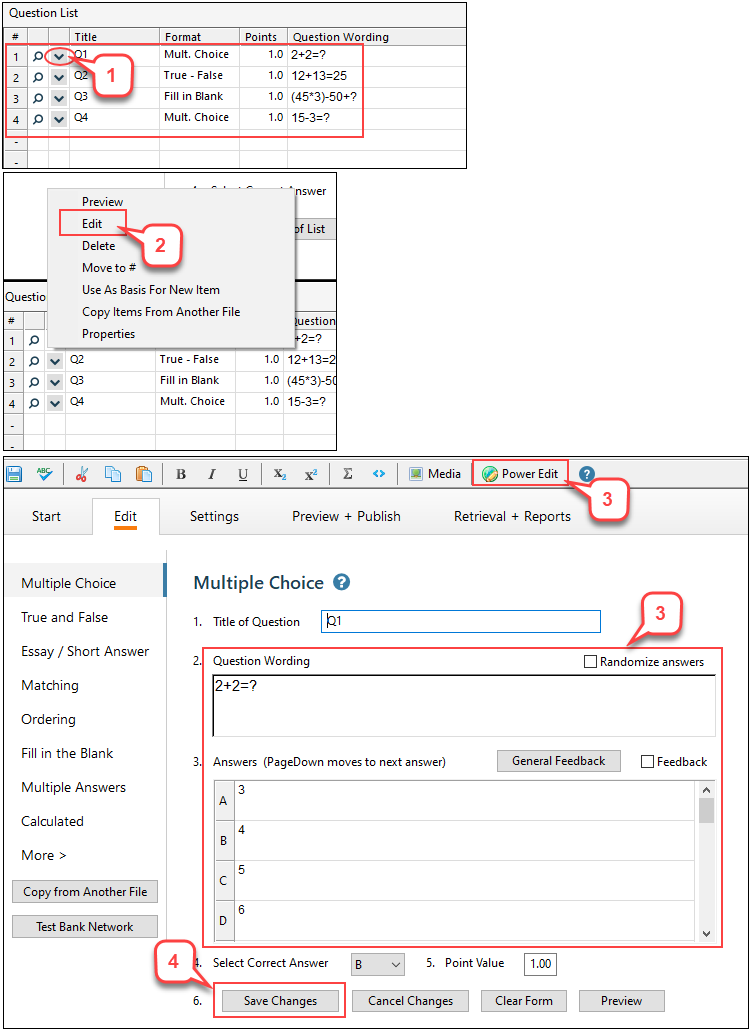How to Create and Format Exam Questions in Respondus – Instruction @ UH
