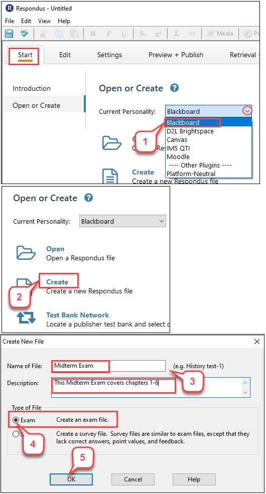 How to Create and Format Exam Questions in Respondus – Instruction @ UH