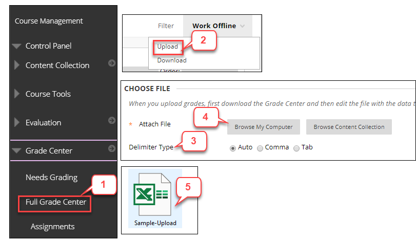 How To Upload Excel File To Blackboard Murrill Hickis