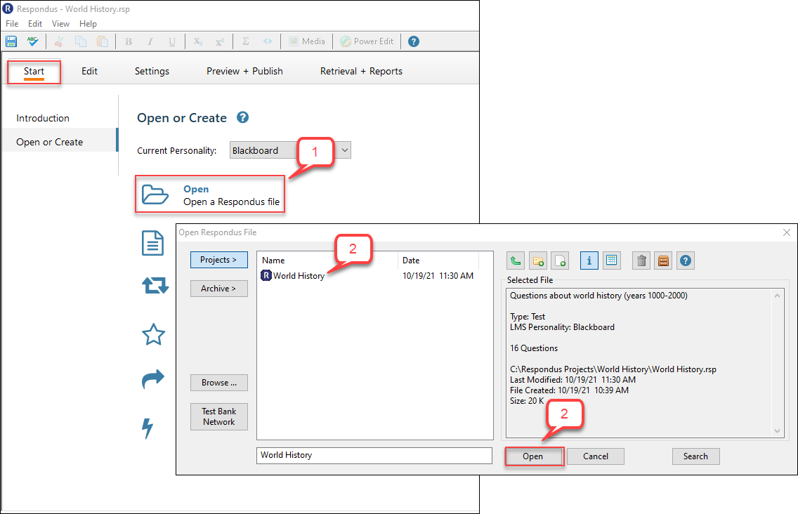 How To Print Or Save A Respondus Exam To Ms Word Instruction Uh