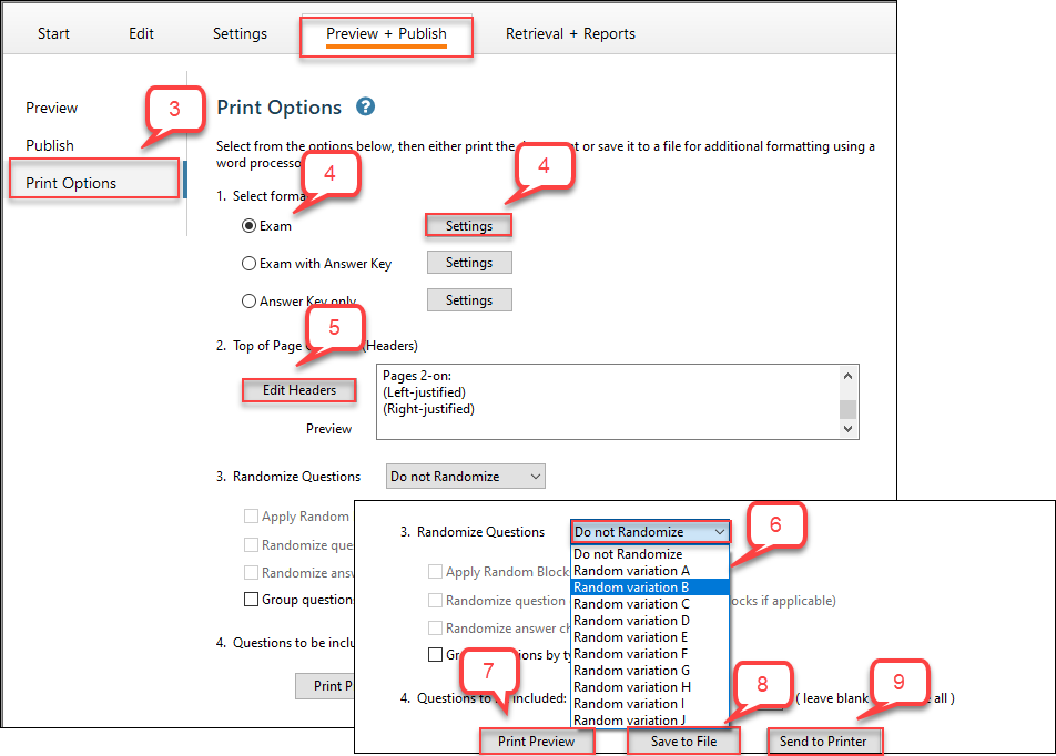 How To Print Or Save A Respondus Exam To Ms Word Instruction Uh