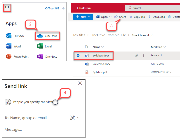 How to Share File or Folder with Others in OneDrive – Instruction @ UH