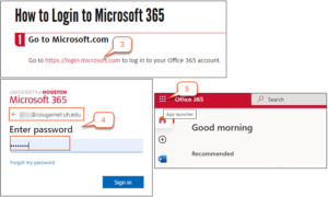 How to Log into UH Microsoft 365 – Instruction @ UH
