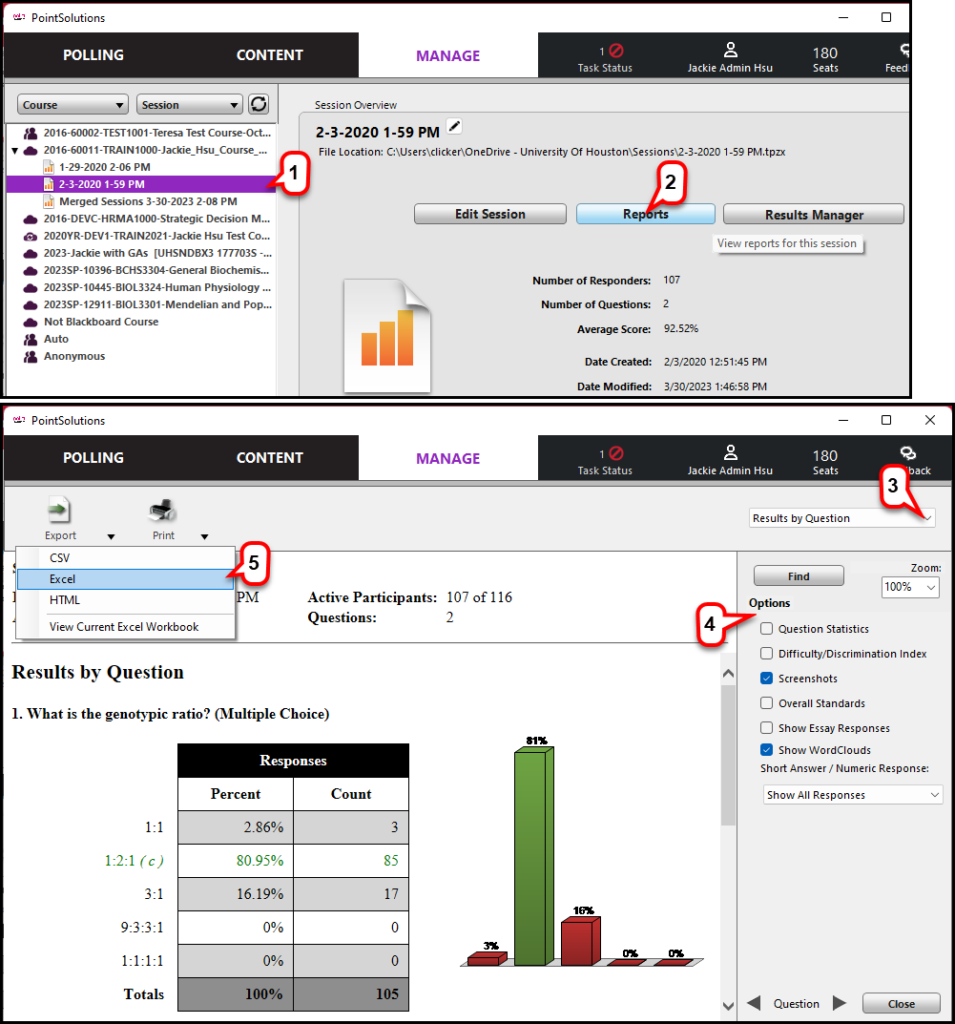 How To Generate Session Report In Pc Instruction Uh