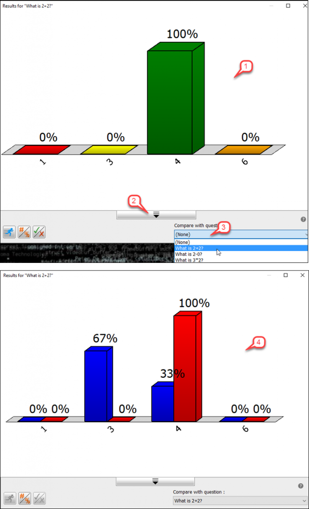 How to Compare Two Questions in Anywhere Polling – Instruction @ UH