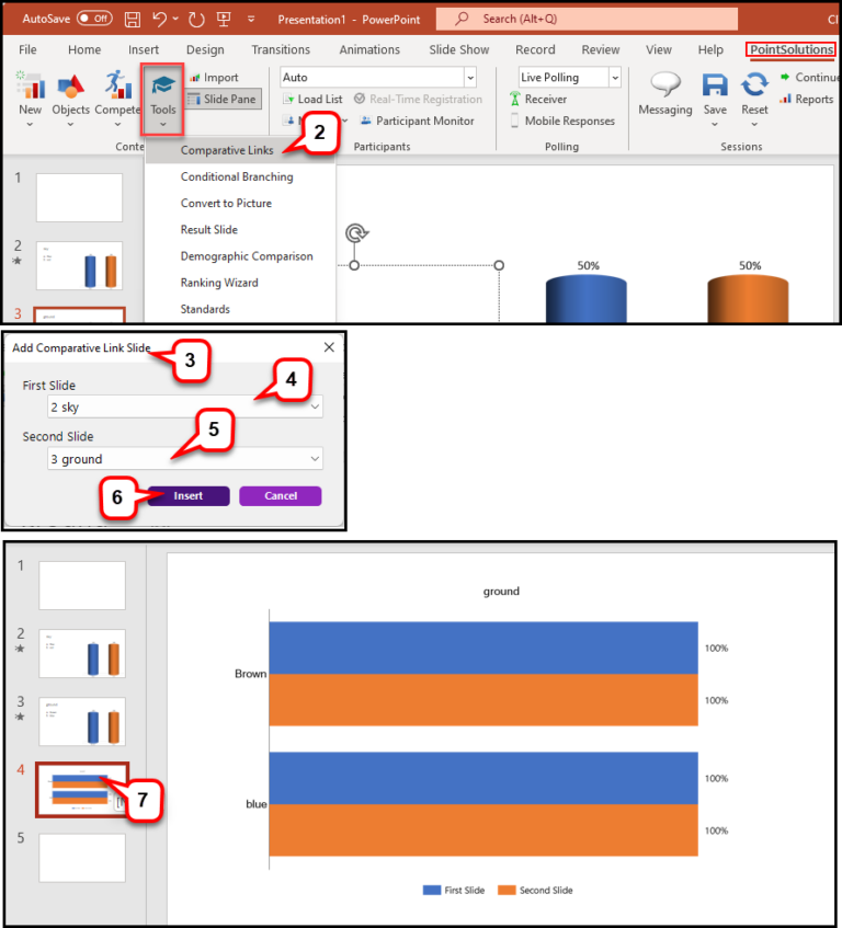 How To Show Polling Results In A Different Slide Instruction Uh