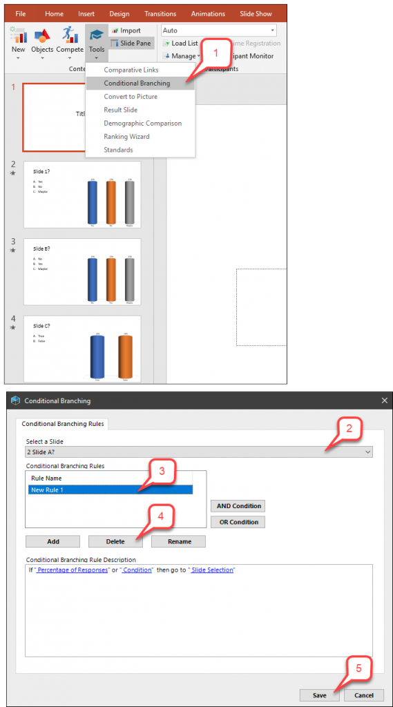 TP8: How to Add Conditional Branching to PowerPoint Polling – Instruction @ UH