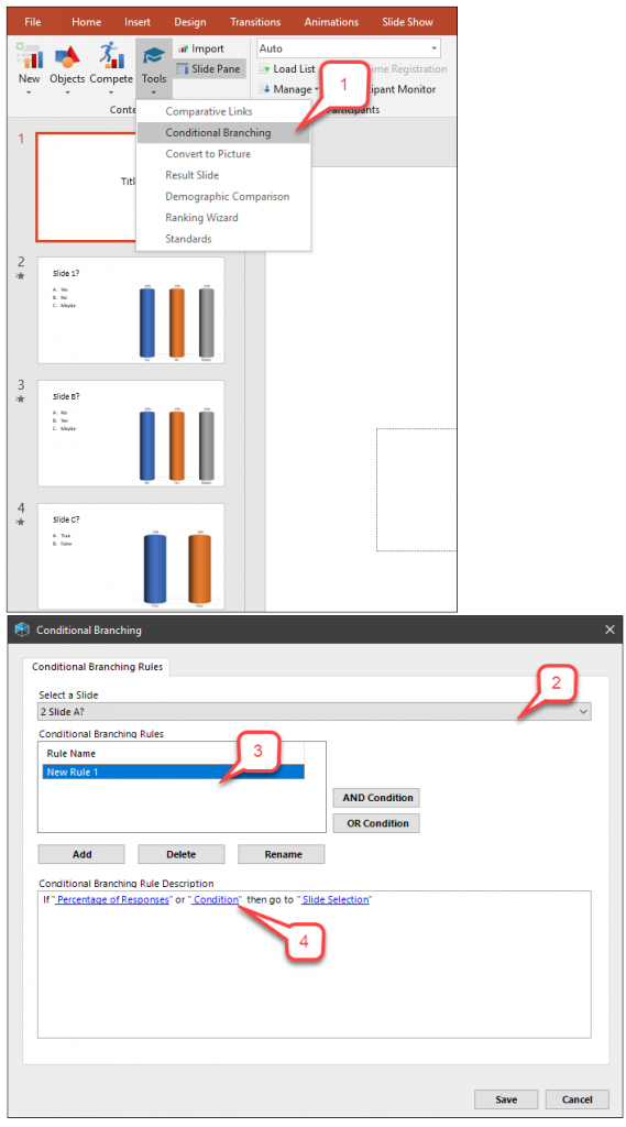 How To Add Conditional Branching To Powerpoint Polling Instruction Uh