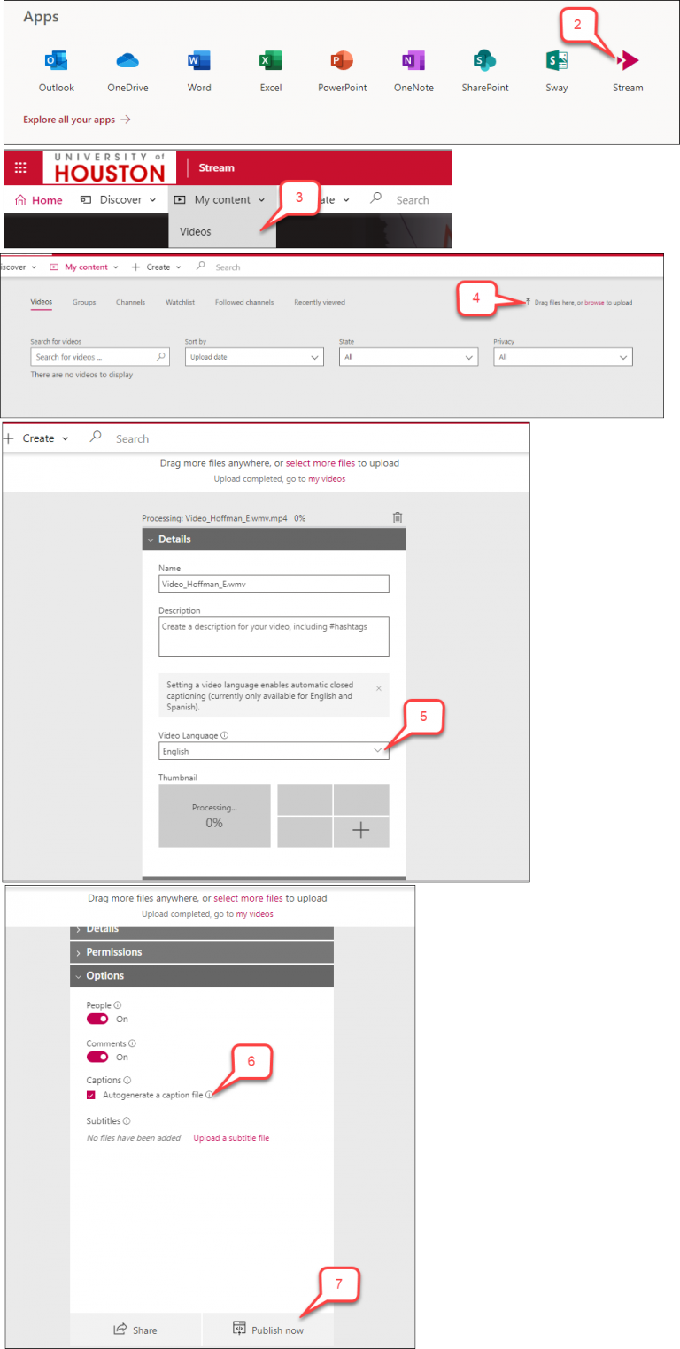 How to Generate Automatic Captions in Microsoft Stream Video ...