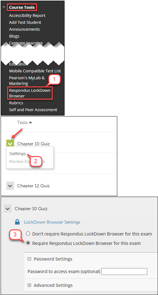 How To Setup An Exam With Lockdown Browser And Instructor Live Proctoring Instruction Uh