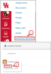 Canvas: Setup an Exam with Respondus LockDown Browser – Instruction @ UH