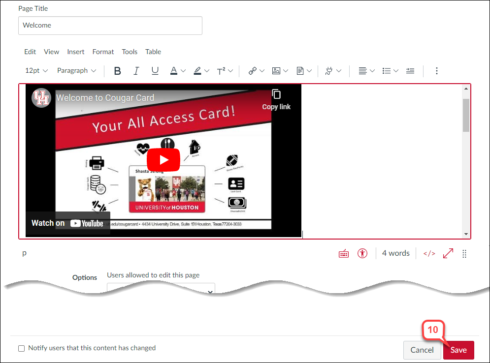 Canvas: How to Embed YouTube Video – Instruction @ UH Canvas: How to Embed YouTube Video – Instruction @ UH