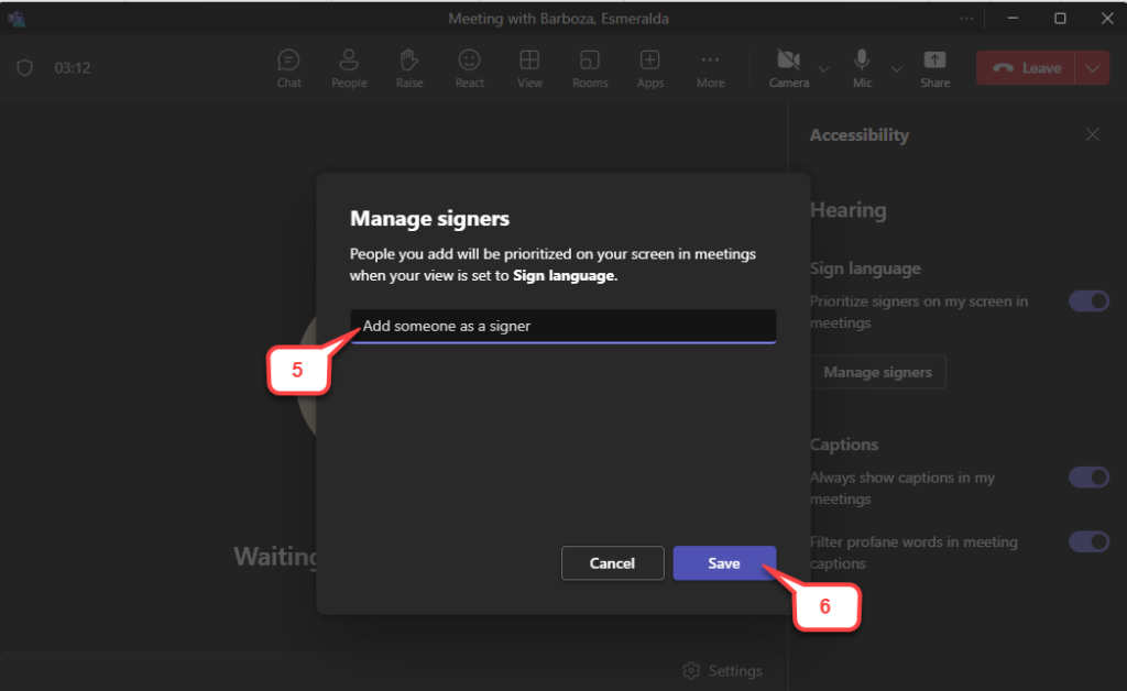 How to use Sign Language View in Microsoft Teams – Instruction @ UH